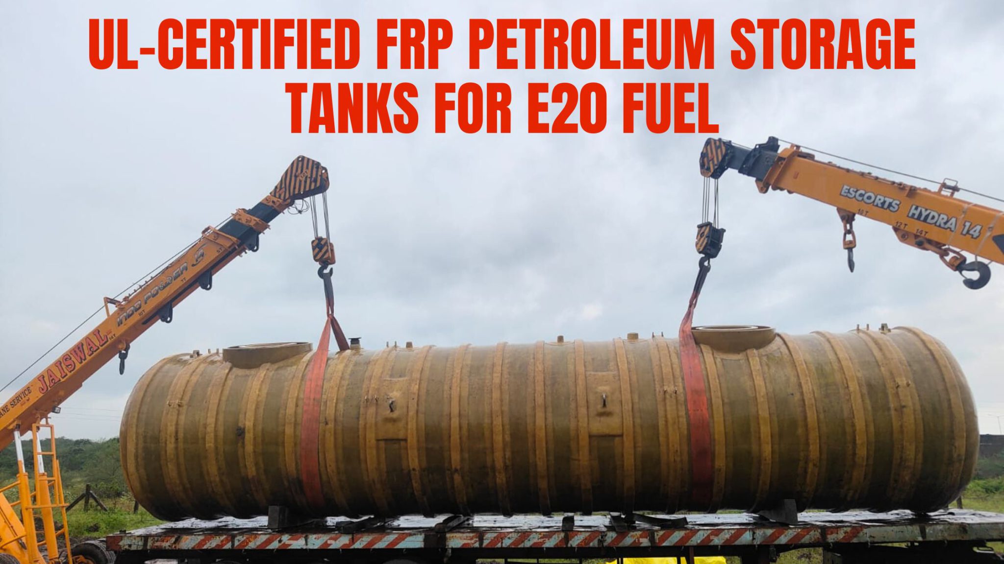 UL-Certified FRP Petroleum Storage Tanks for E20 Fuel